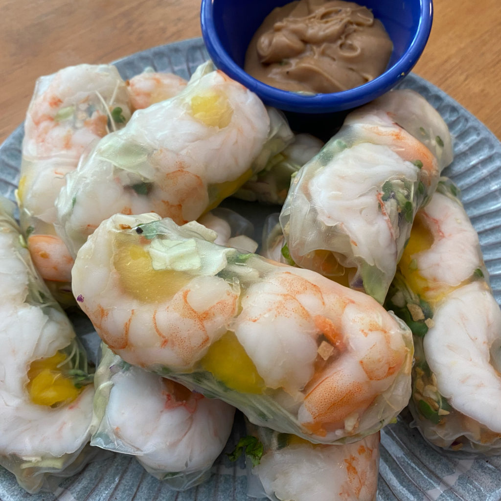 Fresh Spring Rolls with Peanut Dipping Sauce - Peanut Butter Lovers