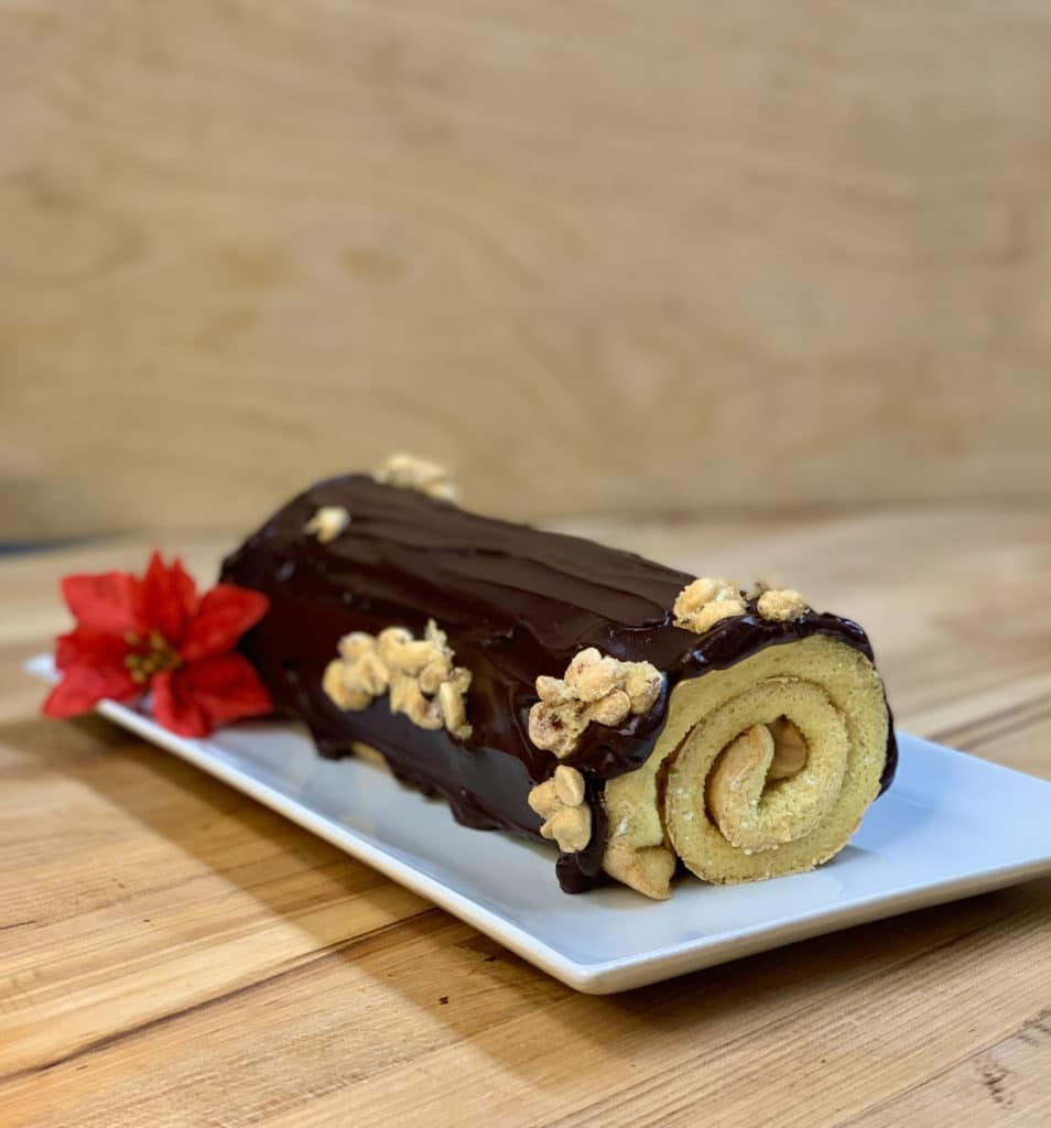 Peanut Butter Yule Log - Peanut Butter Lovers